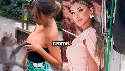 Paula Manzanal Fue Agredida Por Mono Indonesia Video Le Jaló Del Polo
