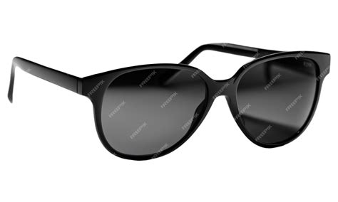 Premium Ai Image Black Sunglasses On White Background