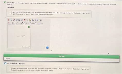 Solved A Which Of These Alkenes Show Cis Trans Isomerism