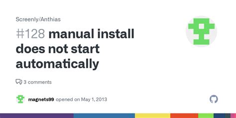 Manual Install Does Not Start Automatically Issue Screenly Anthias Github