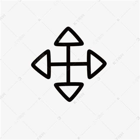 卡通箭头移动图标下载素材图片免费下载 千库网