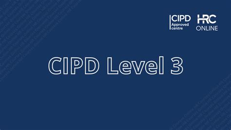 We Now Offer The Cipd Level 3