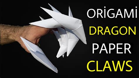 How To Make A Paper Claws Origami Dragon Claws Youtube