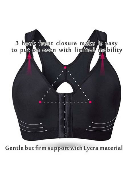 Buy SHAPERX Women S Post Surgery Front Closure Brassiere Sports Bra Online Topofstyle