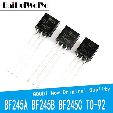 10PCS/LOT BF245 BF245A BF245B BF245C TO-92 TO92 Junction Field Effect ...