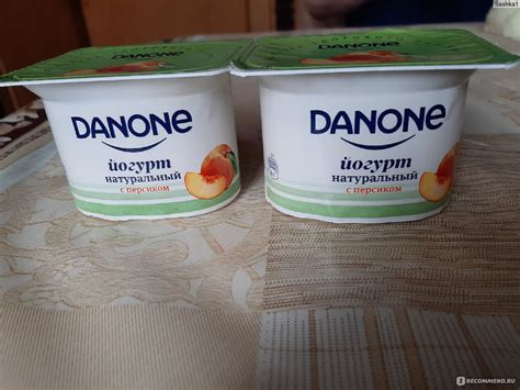 Йогурт Danone Данон с массовой долей жира 2 9 со вкусом персика «Вкусно отзывы