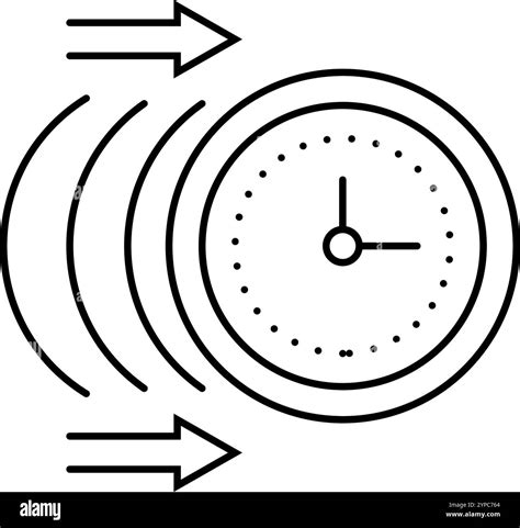 Inertia Time Management Line Icon Vector Illustration Stock Vector Image And Art Alamy