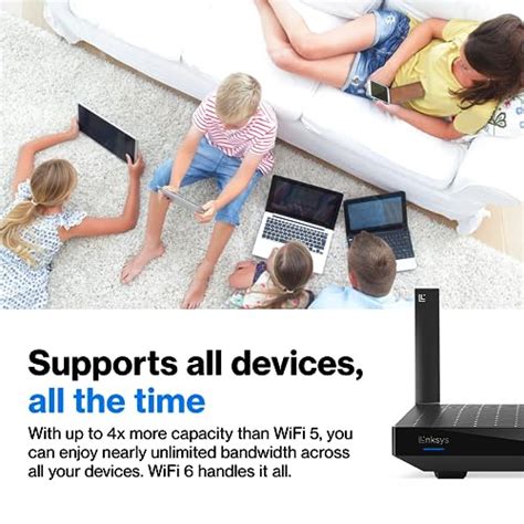 Linksys Mesh Wifi 6 Router 1700 Sq Ft 25devices