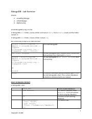 MongoDB Case Study Pizza Hut Pdf Pdf MongoDB Lab Exercise Covers 1
