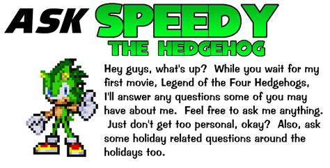 Ask Speedy Introduction By Jmkrebs30 On Deviantart