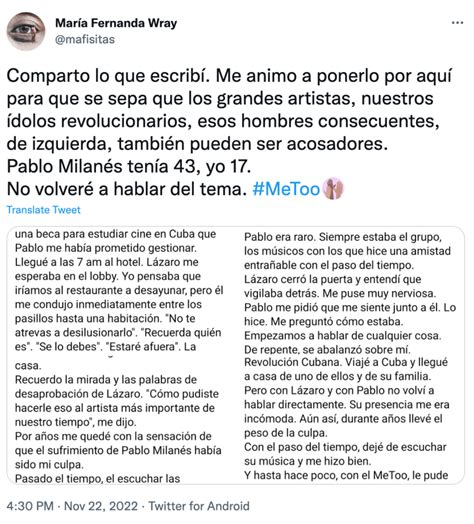 Un Tuit Para Mario J Penton A Ver Si Se Embulla A Entrevistar A Esta Mujer Como Cuando