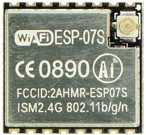oem wifi modulis esp 07s esp8266 9 gpio adc u fl jungtis modelis