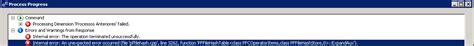 Sql Internal Error In Ssas When I Try Process One Dimension Stack