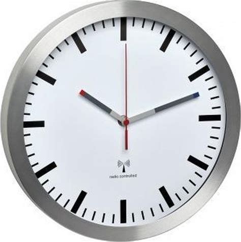 Radiografische Wandklok Aluminium Modern Design Bol