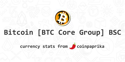 Bitcoin Btc Core Group Bsc Btc Price Live Chart Index Market