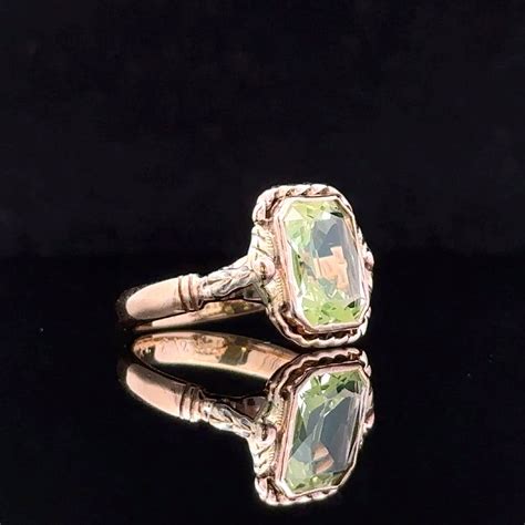 Ansley 14k Yellow Gold Ring With Green Quartz