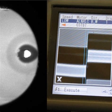 Photographs Of A The End Face Of The Offset Core Fibre And B