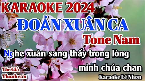 Karaoke Đoản Xuân Ca Tone Nam Nhạc Sống Lê Nhơn YouTube