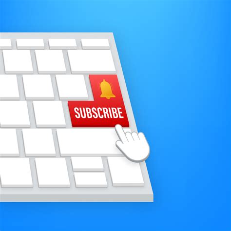 Subscribe With Cursor Button On Keaboard Internet Icon Pointer Click