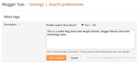 how to add meta description to each blogger post blogger tips and tricks
