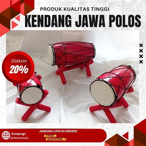 Jual Alat Musik Tradisional Kendang Jawa Kendang Jawa 3 Ukuran Tinggi