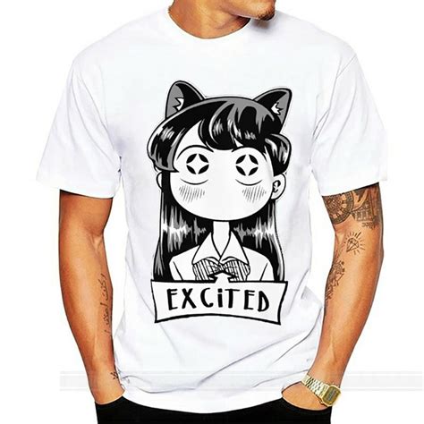 Miss Komi Excitado Camiseta Manga Komi San Komisan Shouko Comunicación