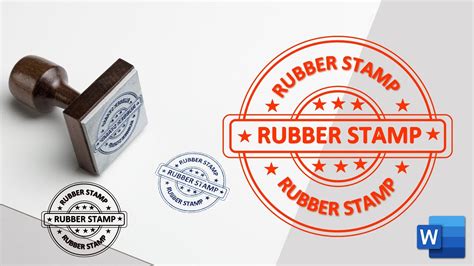 Round Rubber Stamp Template