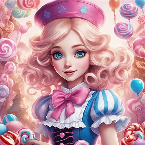 Foto De Una Bonita Mu Eca Con Cabello Rosado Y Fondo Rosa Ai Image Foto Premium