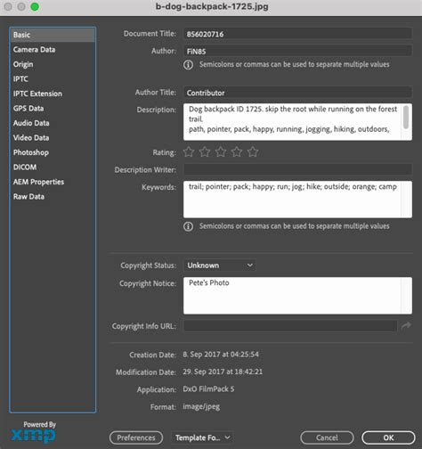 Metadata That Will Be Saved In A File When Downloading Help Center