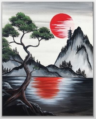 Apprendre Dessiner Un Paysage Japonais Facile Apprendre Dessiner Un