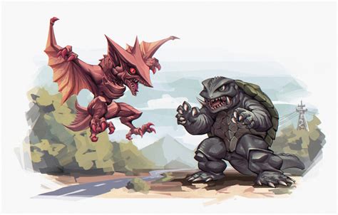 Wang Peihao Gamera Gyaos Super Gyaos Daiei Film Gamera Guardian Of The Universe Gamera