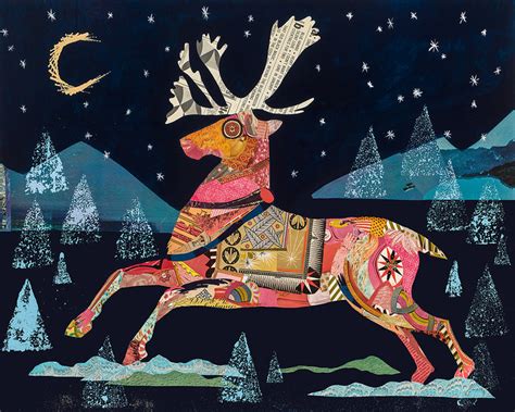 Dolan Geiman Winter Tale Reindeer Archival Print The Artisans Bench