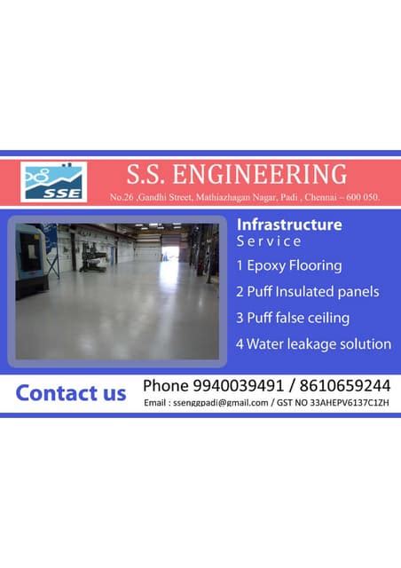 Ss Engineering Chennai Pdf