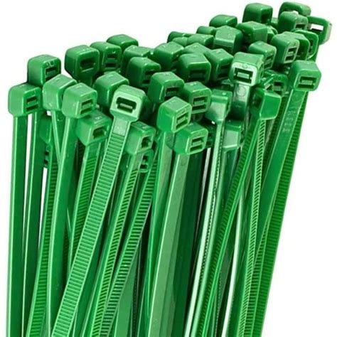 Lot de colliers de serrage en plastique colliers de serrage verts pour électricien et