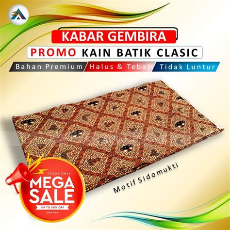 Jual Kain Batik Jarik Solo Premium Jarik Jarek Kain Panjang Pengantin Sidomukti Batik Bahan