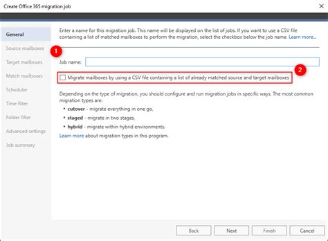 How To Configure A Migration Job CodeTwo Office 365 Migration User S Manual