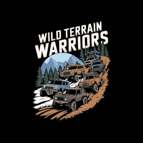 Offroad Adventure T Shirt Design Premium Ai Generated Vector