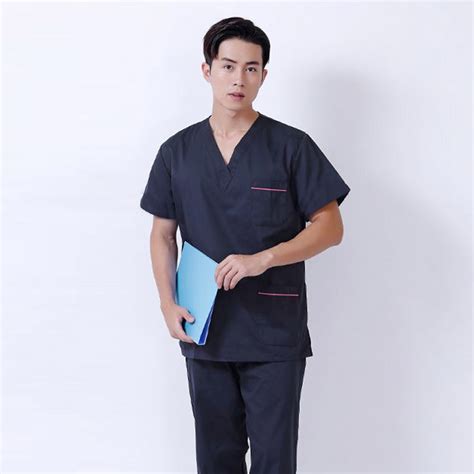 Shirt Only Free Name Scrub Suit Short Sleeve Clinic Dental Spa Beauty