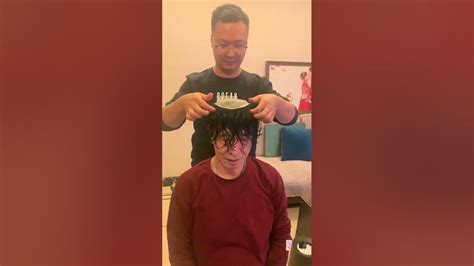 男士假发定制 男士假发 假发 假发补发 剪发前vs剪发后 根据脸型设计发型 新加坡 减龄发型 拯救发际线 男士发型