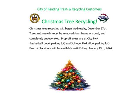 Christmas Tree Recycling Program
