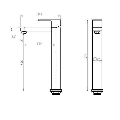 Cube Tall Basin Mixer