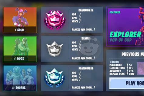 Fortnite Ranked Royale Fan Concept Pour Le Mode Classé à élo