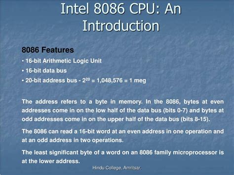 PPT Intel 8086 PowerPoint Presentation Free Download ID 4792281