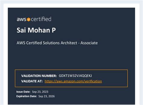 Awscertified Cloudarchitect Cloudcomputing Careergoals P Sai Mohan