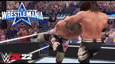 Full Match Edge Vs Aj Styles Dream Match Wrestlemania 38 Youtube