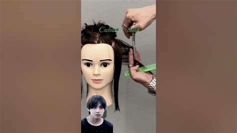 뷔 머리스타일 멀릿 울프컷 자르기 Shortsvideo Shorts Mullethaircut Youtube