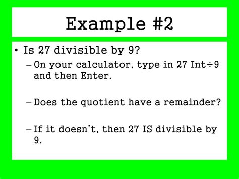 PPT Divisibility PowerPoint Presentation Free Download ID 2219921