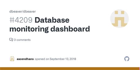 Database Monitoring Dashboard Issue Dbeaver Dbeaver Github