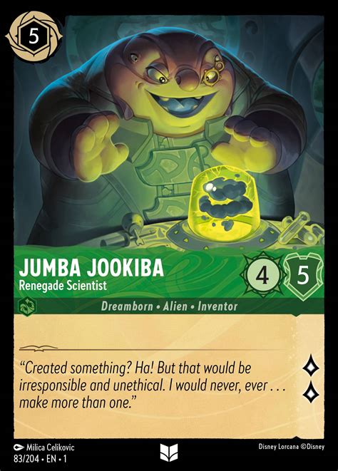 Jumba Jookiba Renegade Scientist Lorcana Card InkDecks