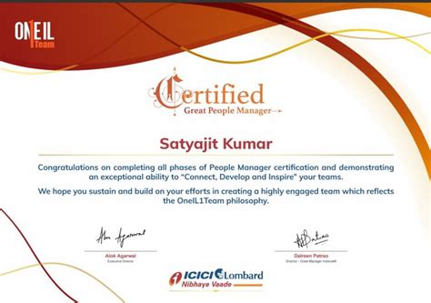 Satyajit Kumar Sk On Linkedin Certified Great People Manager 16 Comments